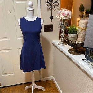 Of Mercer | Dresses | Of Mercer Made In New York Navy Blue Midi Dress ...
